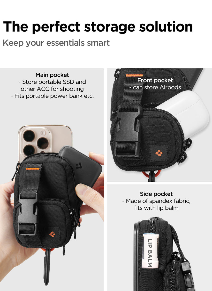 Spigen EDC Pouch Organizer Wallet Card Holder Snap Zip [MagFit] – CasePro