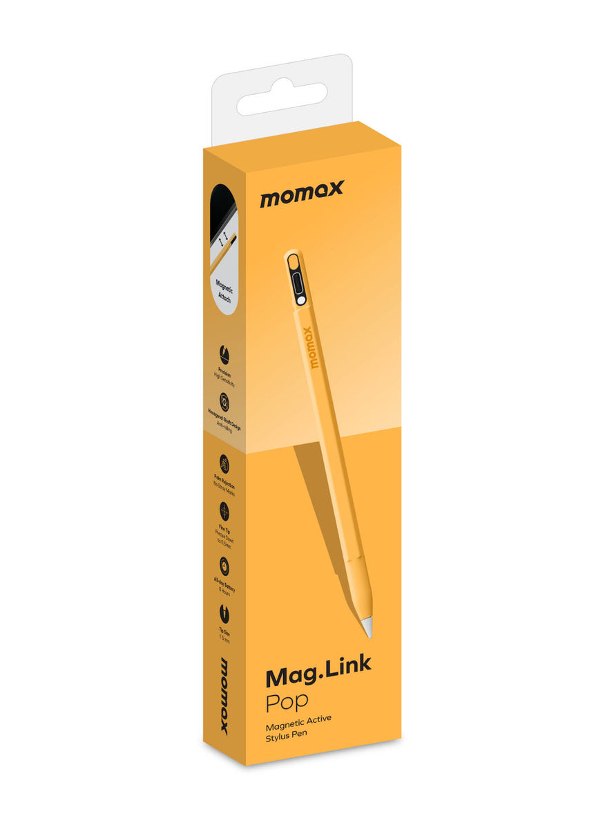 Momax MAG Link Pop Magnetic Active Stylus Pen easy charging via USB-C ...
