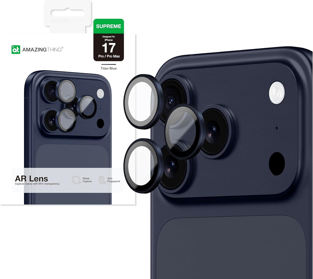 Titan AR Lens Protector for iPhone 17 Pro & Pro Max – Supreme Glass ...