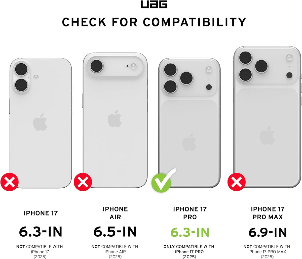 UAG Metropolis LT MagSafe Case for iPhone 17 Pro | 18ft Drop – CasePro