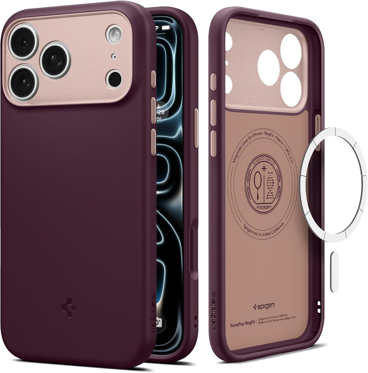 Spigen Nano Pop MagFit Case for iPhone 17 Pro Max – Bold Two-Tone Grip ...