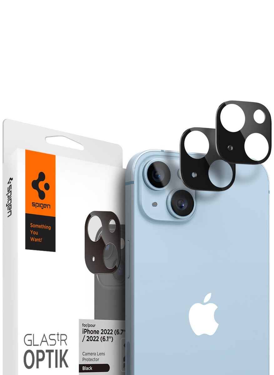 Spigen iPhone 14 / iPhone 14 PLUS Camera Lens GLAStR Optik [2 Pack ...
